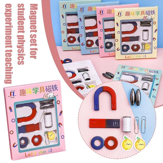 SCIENCE MAGNET SET Science Experiment Tool Educational Physics I1 Study ...