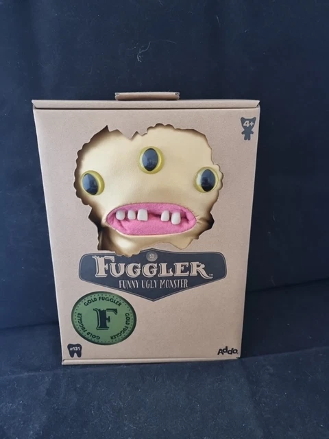 FUGGLER GOLD EDITION Reek-O Funny Ugly Monster Plush Soft Toy New Rare ...