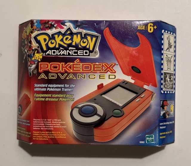 ELECTRONIC POKEDEX ADVANCED Unit for Trainer (2004) - Hasbro #60863 ...