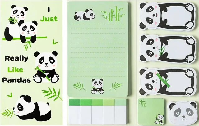 550 SHEETS ANIMAL Combination Sticky Notes Students Memo Message Paper ...