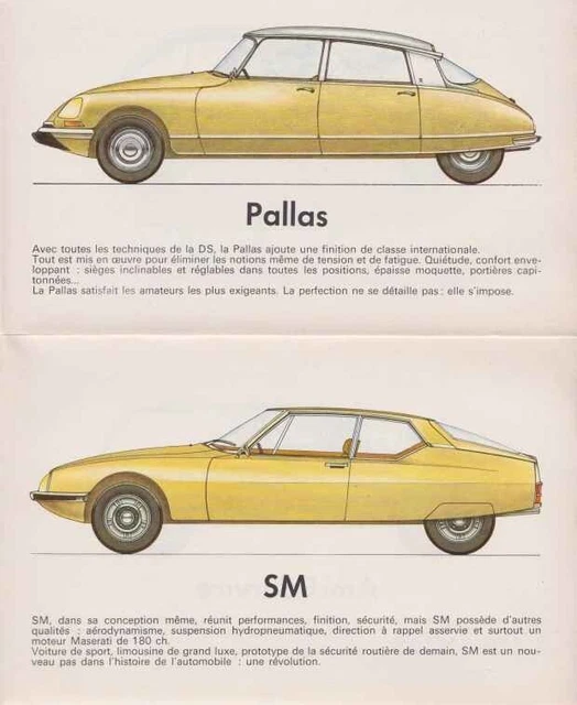 CATALOGUE BROCHURE CITROËN gamme (2CV DS SM) 10/1970 Belgique en ...