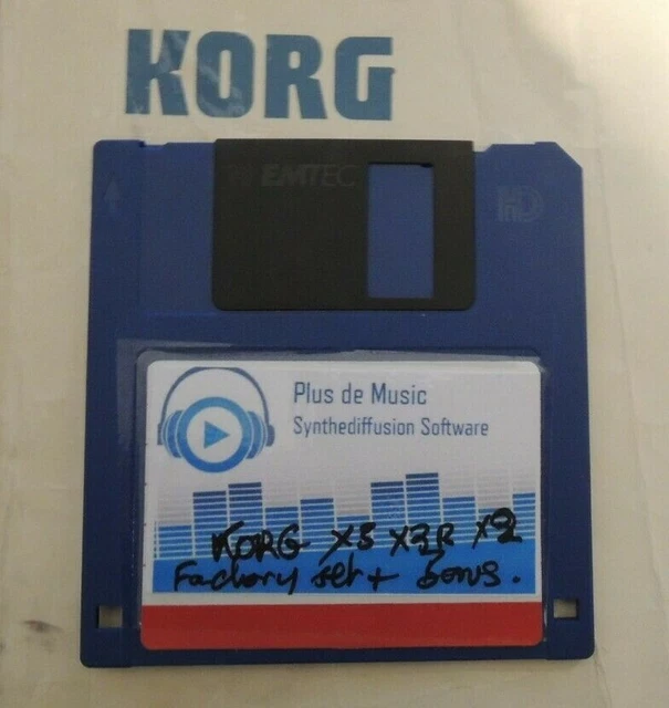 KORG X3 X3R X2 FACTORY DATA FLOPPY Disk Disquette sons USINE Preload ...