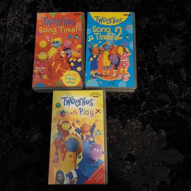 CBEEBIES THE TWEENIES Vintage Retro Vhs Tapes X3 Lets Play Song Time 1 ...
