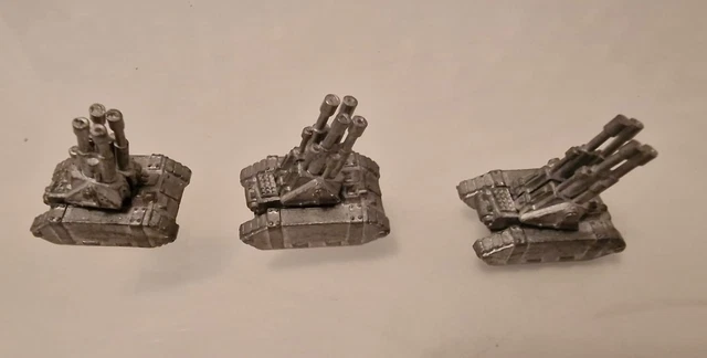 VINTAGE EPIC 40K Imperial Guard Hydra Flak Tank X3 Metal OOP £10.00 ...