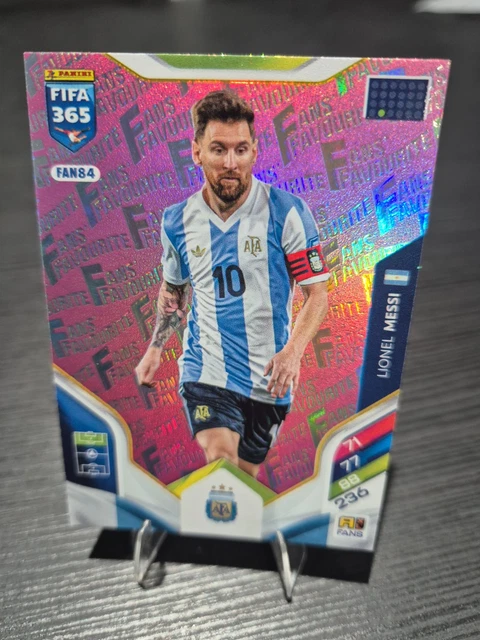 FIFA 365 - PINK Fans Favourite Lionel Messi FAN84 - Panini Adrenalyn XL ...