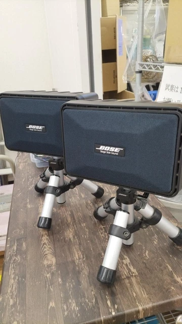 BOSE SSS-1SP FULL-RANGE Speakers System Pair w/ Stand Works Tested TB01 ...