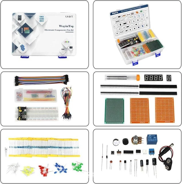 MODELLI ESP32/ESP8266 2024 per kit classe R3 Component starter kit principianti EUR 19,47 ...