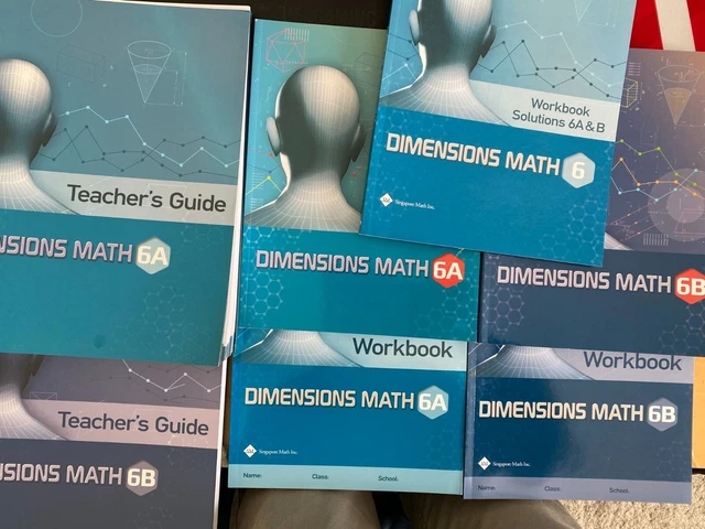 SINGAPORE MATH DIMENSIONS Grade 6 Complete Set $95.00 - PicClick