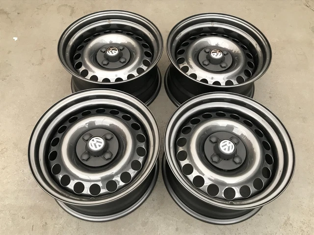 VOLKSWAGEN BANDED STEEL wheels, 15inch, 4x100, staggered EUR 342,38 ...