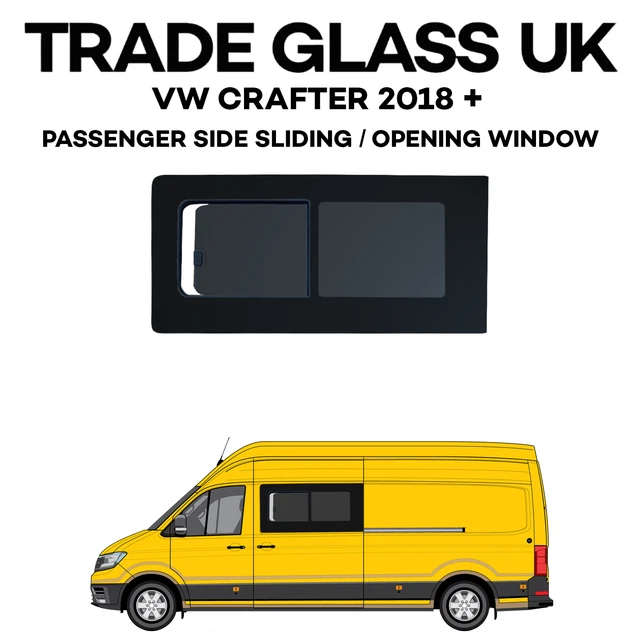 VW CRAFTER MAN TGE Passenger Side Sliding Window 2018 on MWB / LWB £170 ...
