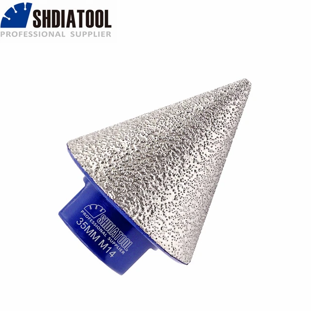 35MM M14 DIAMOND Chamfer Cone Bits Milling Enlarging Holes Ceramic ...