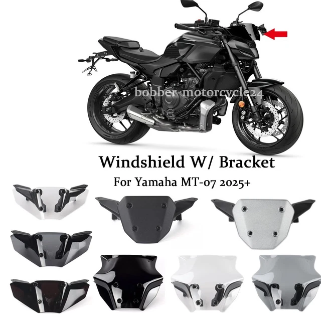 FOR YAMAHA MT-07 MT07 2025 Wind Deflector Windshield Bracket Windscreen ...