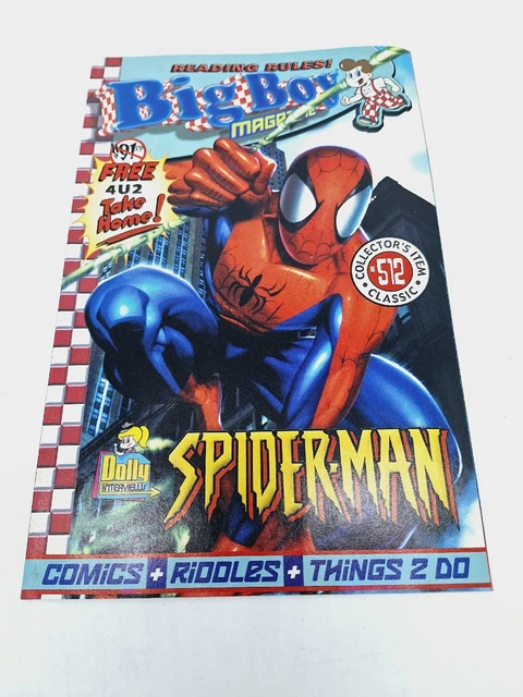 BIG BOY MAGAZINE Restaurant Menu Comic Book Spider-Man #512 Great ...