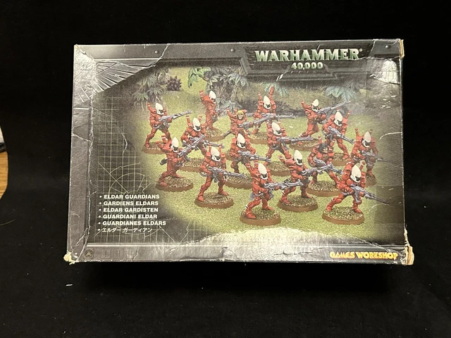 GAMES WORKSHOP WARHAMMER 40k Eldar Guardians Squad Box Set Complete 06 ...