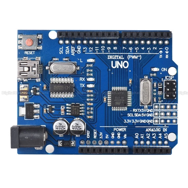 ARDUINO UNO R3 Rev3 ATMEGA328P Compatible Board CH340G +Mini USB Données Câble EUR 12,86 ...