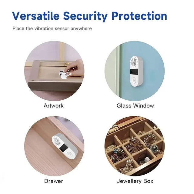 SMART HOME SECURITY 130dB SOS Alarm with One Button Activation Feature ...