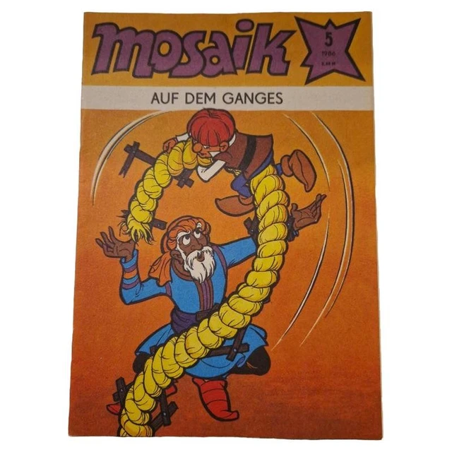 MOSAIK COMIC HEFT 5 1986 Auf dem Ganges DDR Kult Taschenbuch Deutsch ...