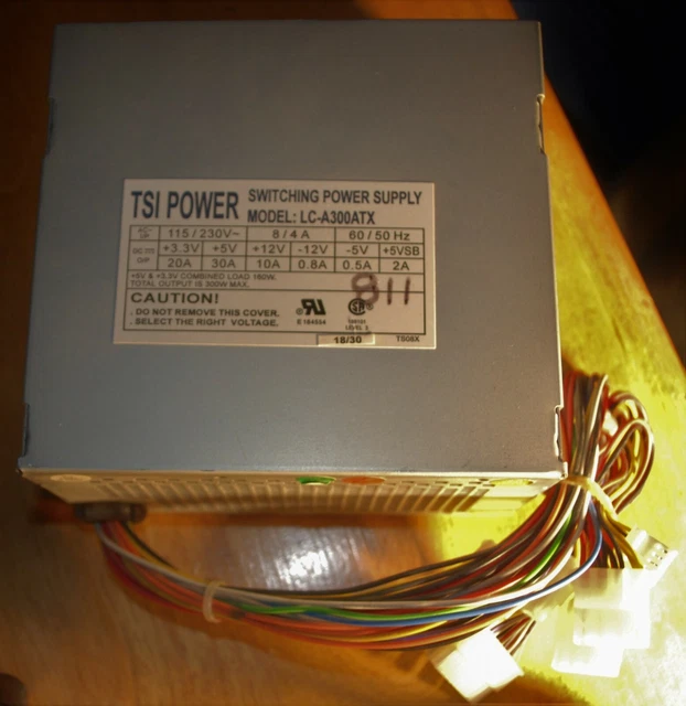 COMPUTER POWER SUPPLY unit 300 Watts ATX P4 standard no-SATA quality ...