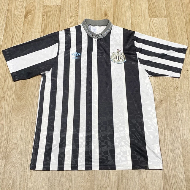 NEWCASTLE UNITED HOME Football Shirt 1990/93 Adults Large Umbro Vintage ...