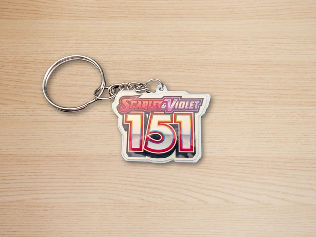 POKEMON TCG SCARLET & Violet 151 Holographic Binder Tag Keychain £3.99 ...