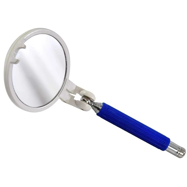 STAINLESS STEEL RETRACTABLE Round Mirror Inspection Tool Automotive EUR ...