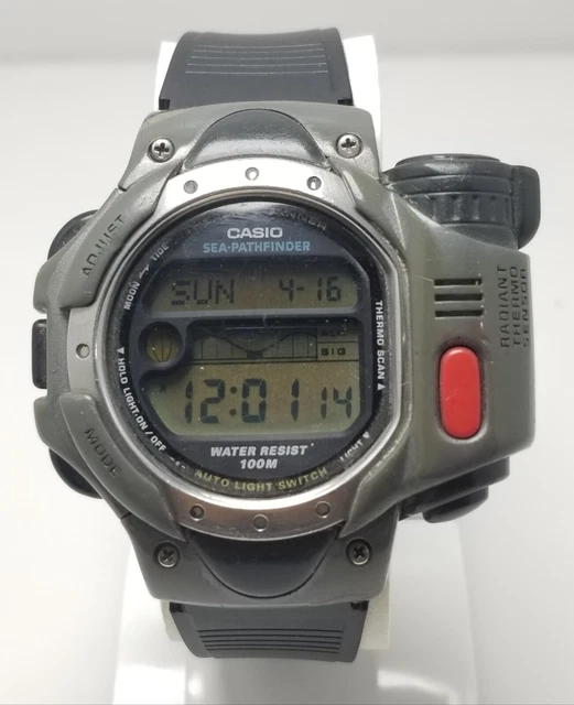 CASIO SPF-10 SEA Pathfinder Vintage Thermo Scanner Men's Watch EUR 275 ...