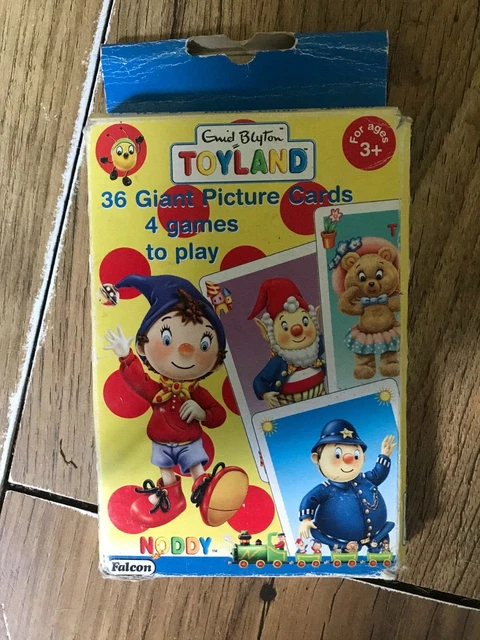 ENID BLYTON NODDY Toyland Giant Picture Cards 4 Games Donkey Happy Fam ...