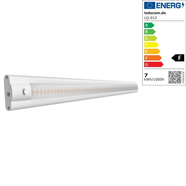 LEDSCOM.DE LED LUMINAIRE sous meuble SIRIS, 50cm, plat, 6,9 W, 655lm ...