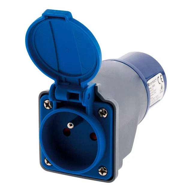 ADAPTATEUR COMPACT SANS câble FEM 16A 2P+T en MALE CEE17 Idéal pour ...