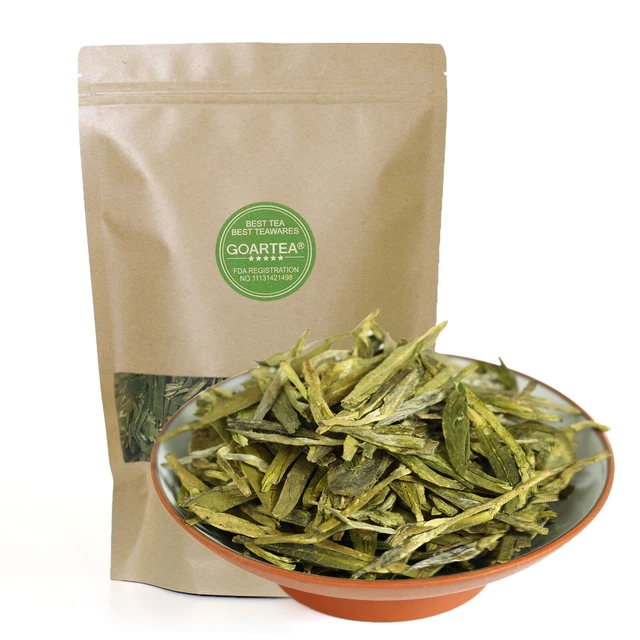 GOARTEA XIHU LONGJING Dragon Well Long jing Green Tea Chinese Spring ...