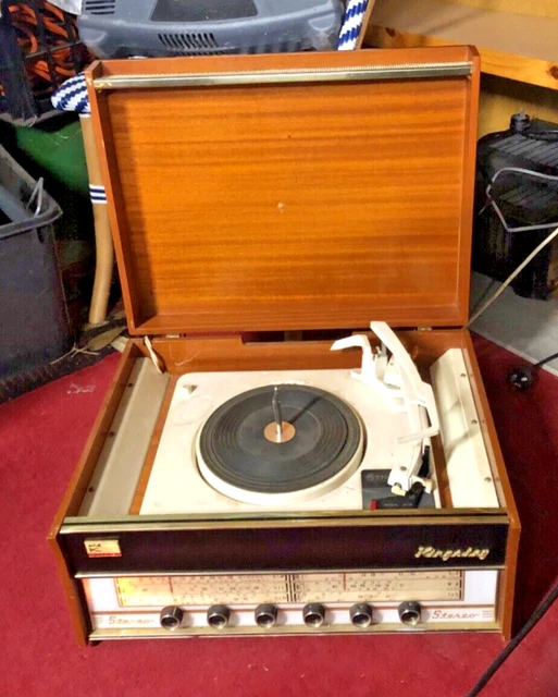 VINTAGE MID-CENTURY AUSTRALIAN Made Kingsley Stereo Radiogram Garrard ...