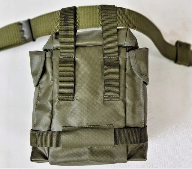 GENUINE POLISH ARMY WATERPROOF GAS MASK BAG-belt pouch-Tactical Waist ...