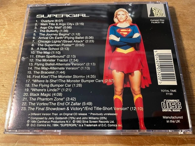 SUPERGIRL (JERRY GOLDSMITH) OOP 1984/1992 Silva Screen Score Soundtrack ...