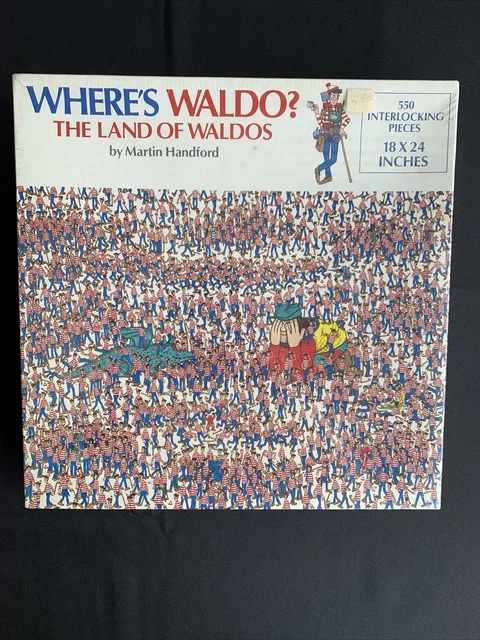 VINTAGE 1990 WHERE'S Waldo? The Land Of Waldos 550 pc Puzzle Handford ...