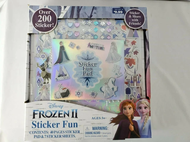 DISNEY FROZEN II Sticker Fun Over 200 STICKERS With Sticker Pad -New ...