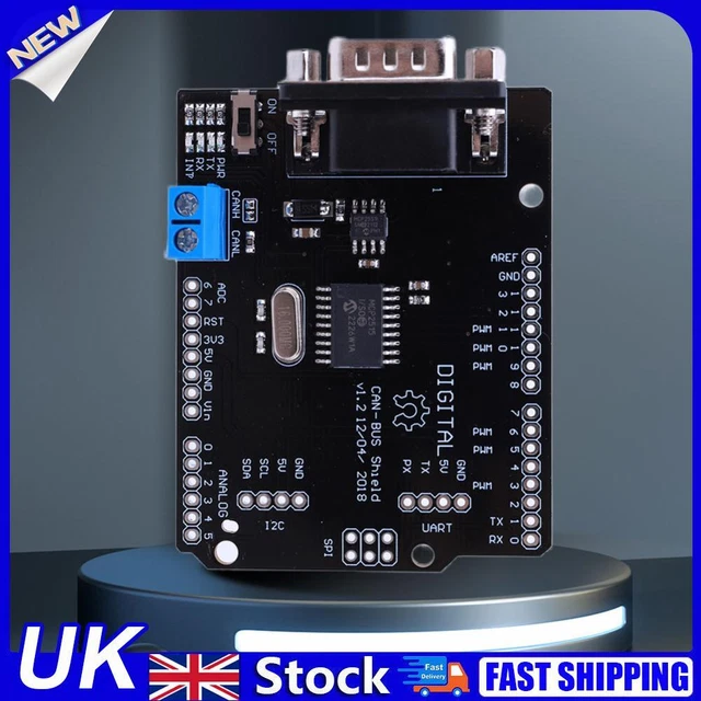 UK MCP2515 CAN BUS Shield Useful Can Bus Controller Shield Board Module ...