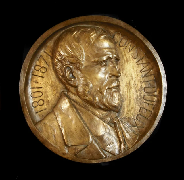 MÉDAILLE SIMON-CLAUDE CONSTANT-DUFEUX architecte du Panthéon OUDINÉ 32 ...