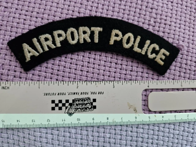 NEWCASTLE AIRPORT POLICE rocker patch, United Kingdom £7.50 - PicClick UK
