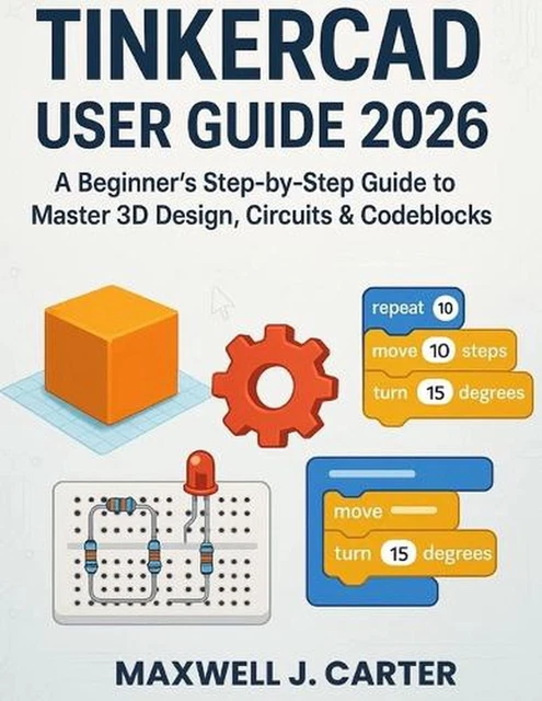 TINKERCAD USER GUIDE 2026: A Beginner's Step-by-Step Guide to Master 3D ...