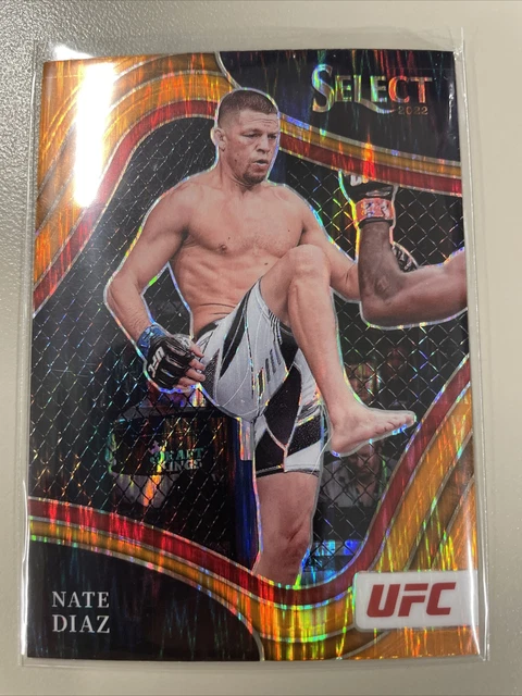 2022 SELECT UFC NATE DIAZ #292 Octagonside Orange Flash Prizm Retail ...