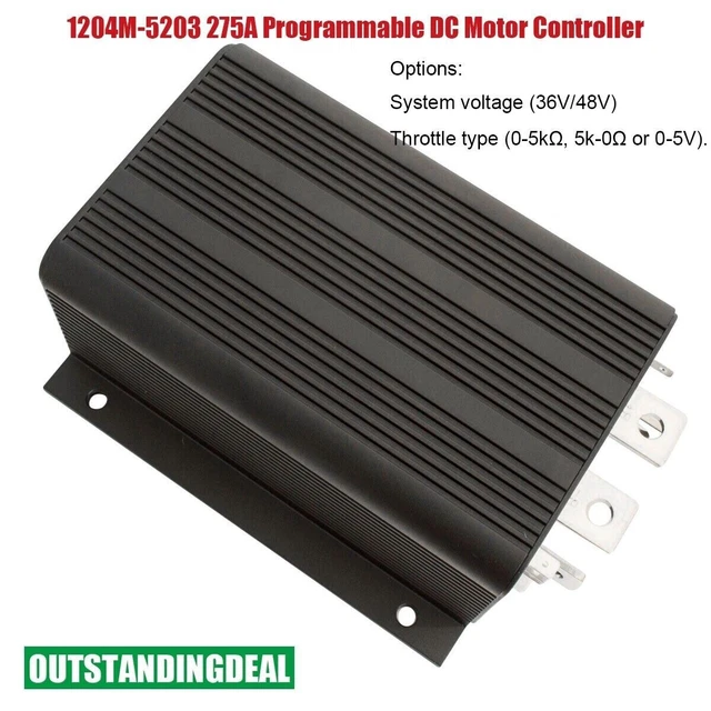 1204M-5203 36V/48V 275A Programmable DC Motor Controller for Curtis ...