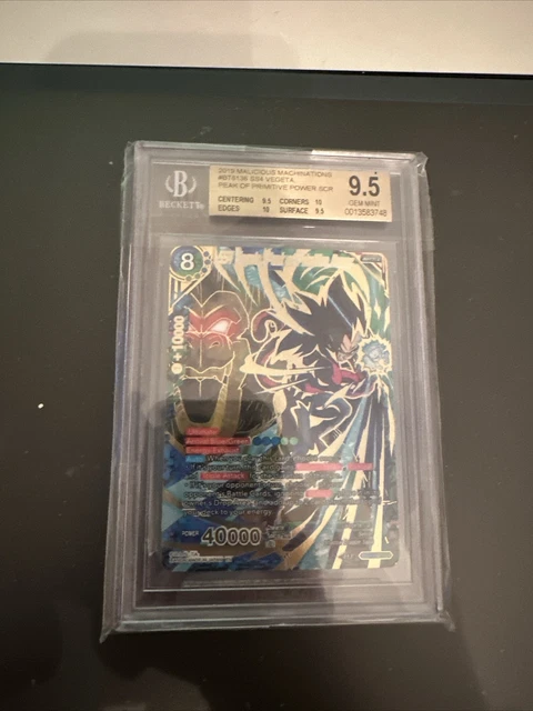 DRAGON BALL SUPER Ss4 Vegeta Peak Of Primitive Power Bt8 SCR Bgs 9,5 ...