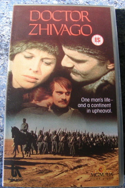 VHS VIDEO TAPE DOCTOR ZHIVAGO Starring Omar Sharif adn Julie Christie 6 Awards £1.75 - PicClick UK