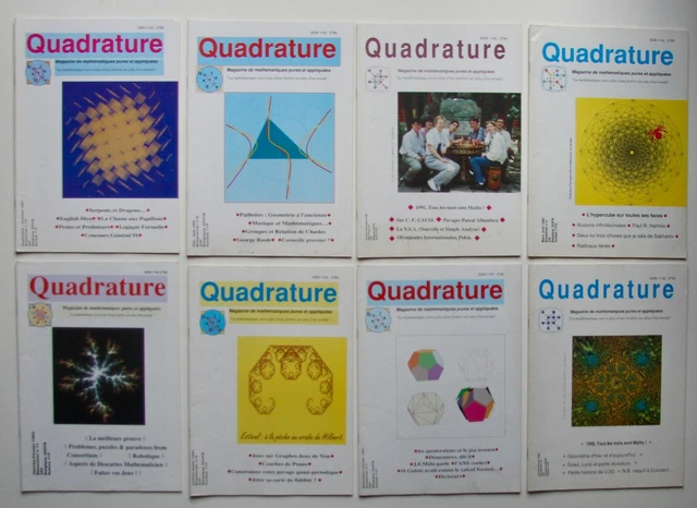 LOT DE HUIT magazines mathématique quadrature : lot 11 : EUR 38,00 ...