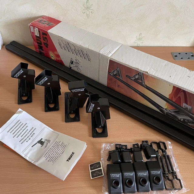 THULE 451 ROOF Cross Bars & Connectors - Unused In Box - Roof Rack £24.99 - PicClick UK