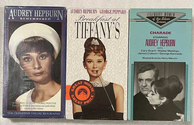 AUDREY HEPBURN REMEMBERED 3-VHS Lot NEW SEALED Charade + Breakfast at ...