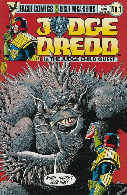 JUDGE CHILD #1 FN; Eagle | Judge Dredd - Brian Bolland - w/Bag+Board £2 ...