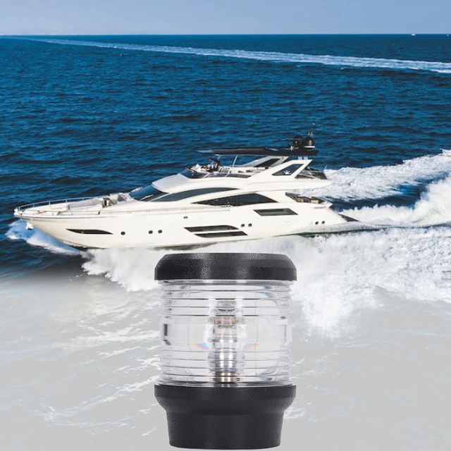 BOAT ALL ROUND Light 360°LED Marine Navigation Stern Anchor White Light ...