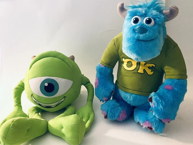 DISNEY MONSTERS INC UNIVERSITY SULLY PLUSH TALKING & MIKE Both Work ...