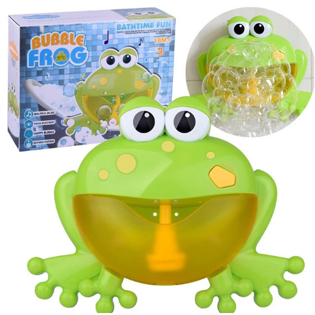 FROG BUBBLE MACHINE 12 Songs Musical Bubble Maker Children Bath Shower ...